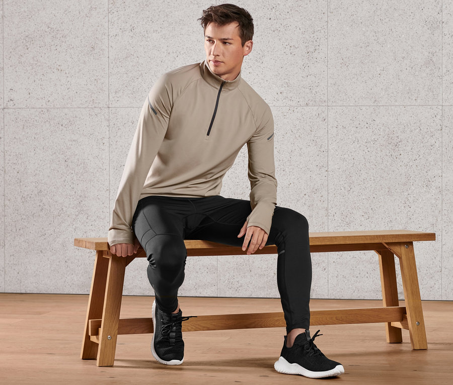 Funkční termotriko, šedobéžové Nákup v obchodě Tchibo | 166316